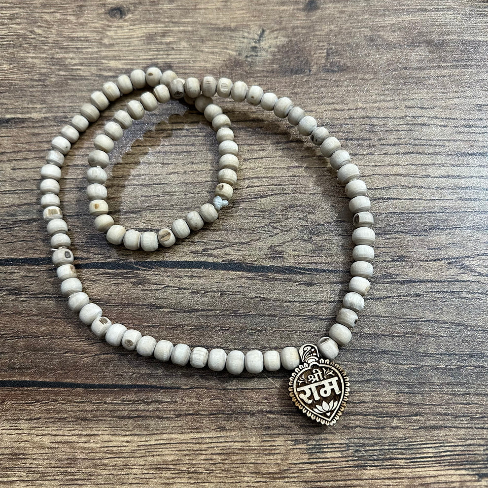 Shri ram mala 8-9 MM bead size – Pure Tulsi mala : Original Tulsi ...