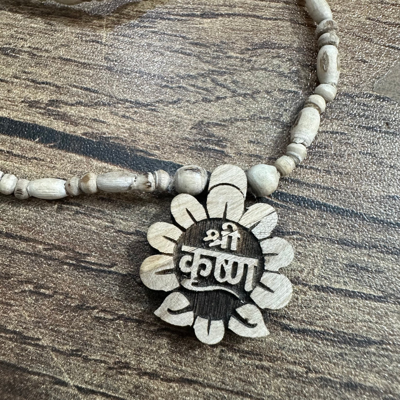 Shri Krishna flower tulsi mala – Pure Tulsi mala : Original Tulsi ...